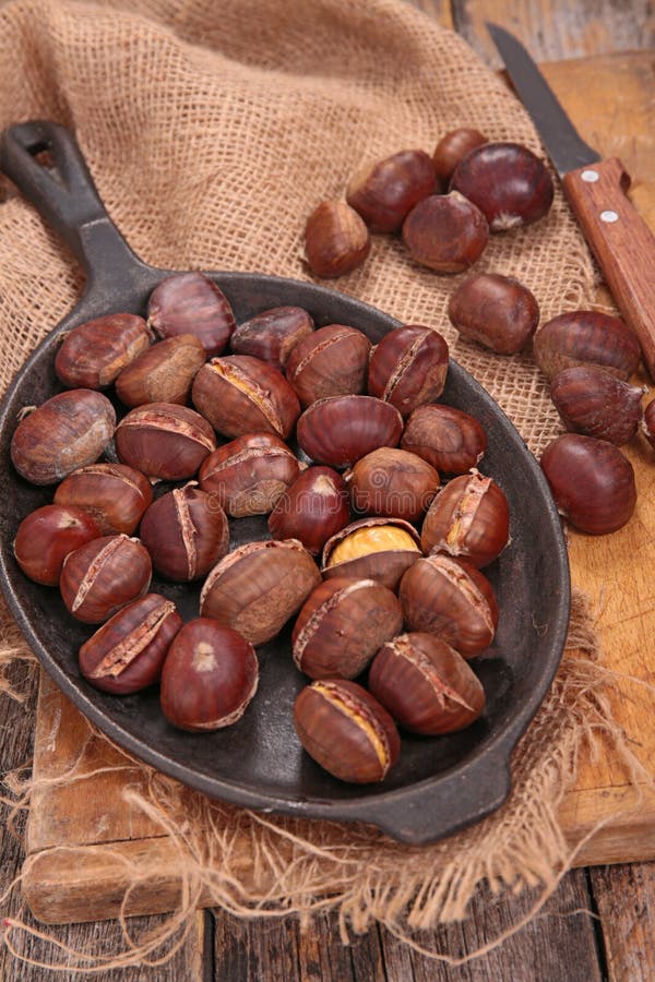 Roasted chestnut stock image. Image of cooking, roasted - 63045471