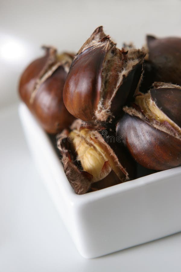 Roasted chestnuts stock image. Image of natural, grill - 11882141