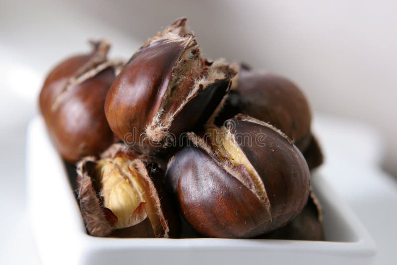 Roasted chestnuts stock photo. Image of chestnut, snack - 13348664