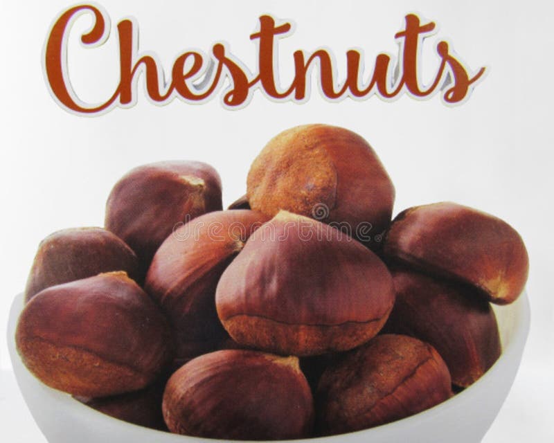 Roasted chestnuts stock photo. Image of tree, snack - 263777476