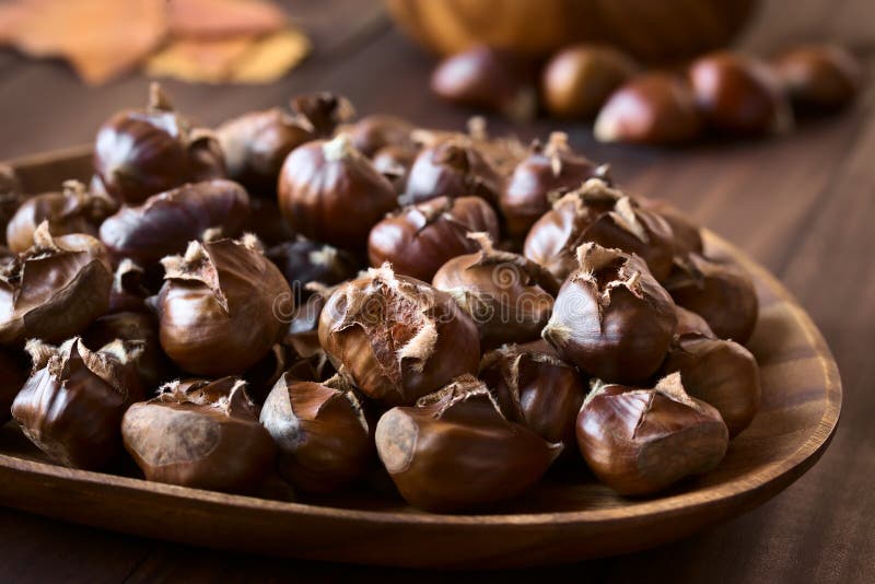 Roasted Chestnuts stock photo. Image of rustic, nutshell - 78022594