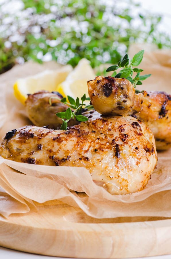 Roasted chicken stock image. Image of dish, skin, life - 35775921