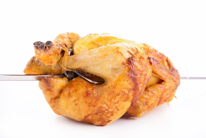 Roasted chicken isolated stock photo. Image of chicken - 35890342