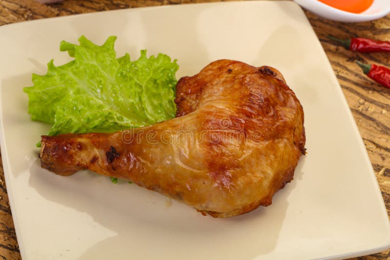 Roasted chicken leg stock image. Image of tasty, drumstick - 197711947