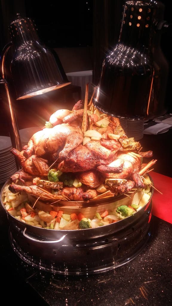 Roasted chicken stock image. Image of spice, buffet, chicken - 78784703