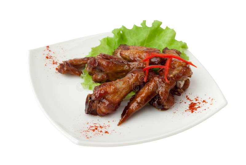 Roasted Chicken (studio Shot, with Clipping Path) Stock Photo - Image ...