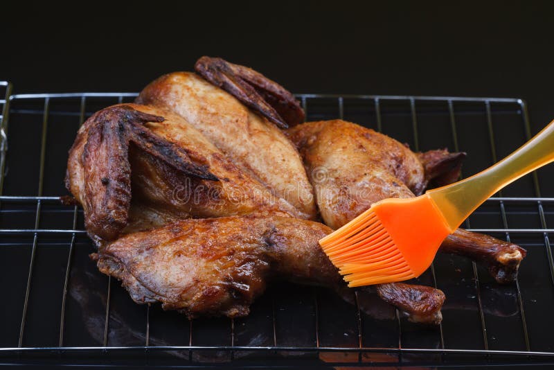 Roasted chicken stock image. Image of white, meal, plate - 43492521