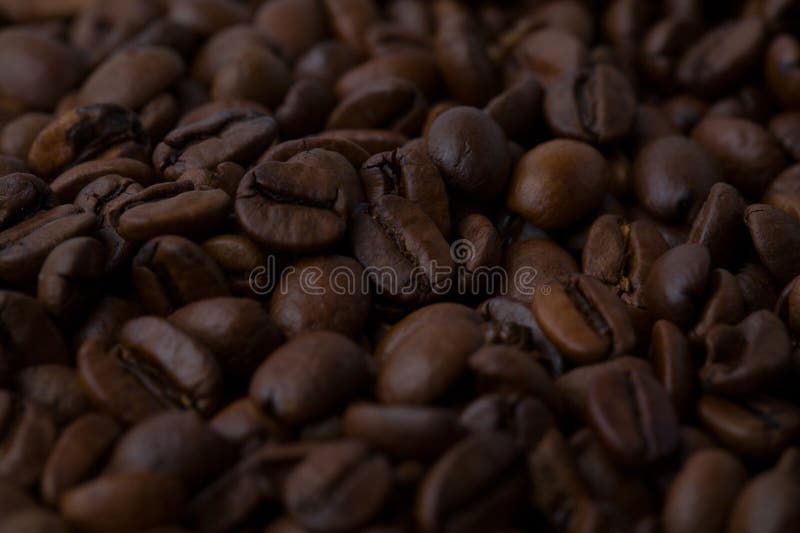 Roasted Coffee Beans Background Abstract Stock Photo - Image of roasted ...