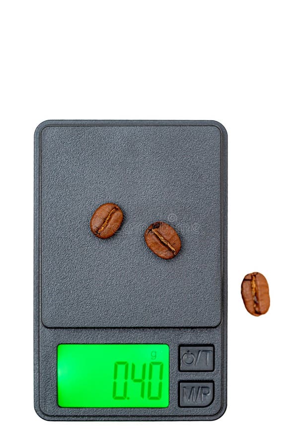 Roasted Coffee Beans Being Weighed Precision Scale Stock Photos - Free ...