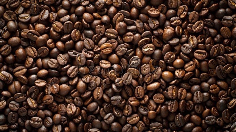 Roasted Coffee Beans Close-Up in Rich Brown Tones Stock Image - Image ...