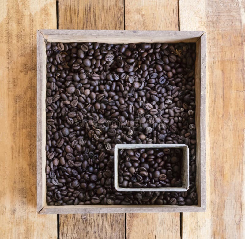 Roasted Coffee Beans in the Containers Stock Image - Image of brew ...