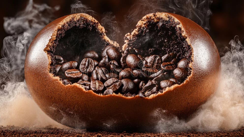 Roasted Coffee Beans Exploding in Slow Motion 4K Stock Photo Stock ...