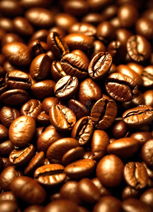 Roasted Coffee Beans Ready To Be Ground Stock Illustration ...