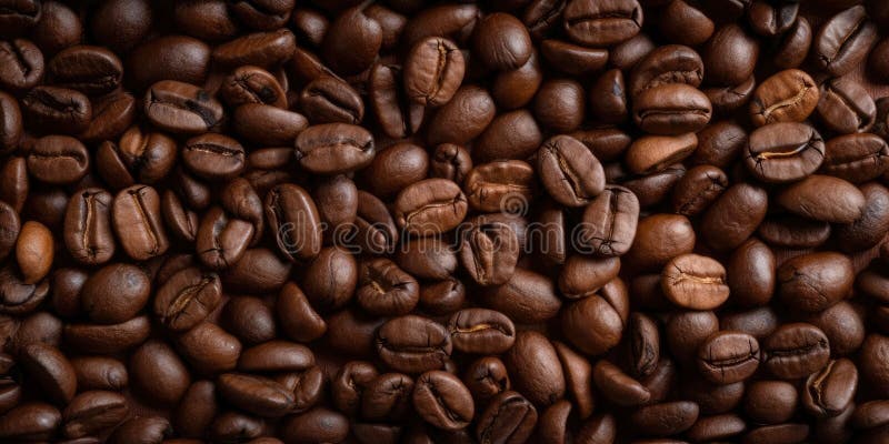 Roasted Coffee Beans Texture - AI Generated Image Stock Illustration ...