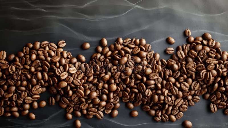 Roasted Coffee Beans Underwater Illusion Stock Photo - Image of ...