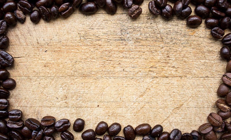 Roasted coffee frame stock photo. Image of board, thailand - 53751760