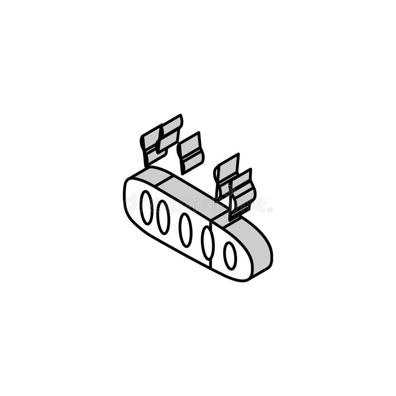 Roasted Corn Isometric Icon Vector Illustration Stock Vector ...