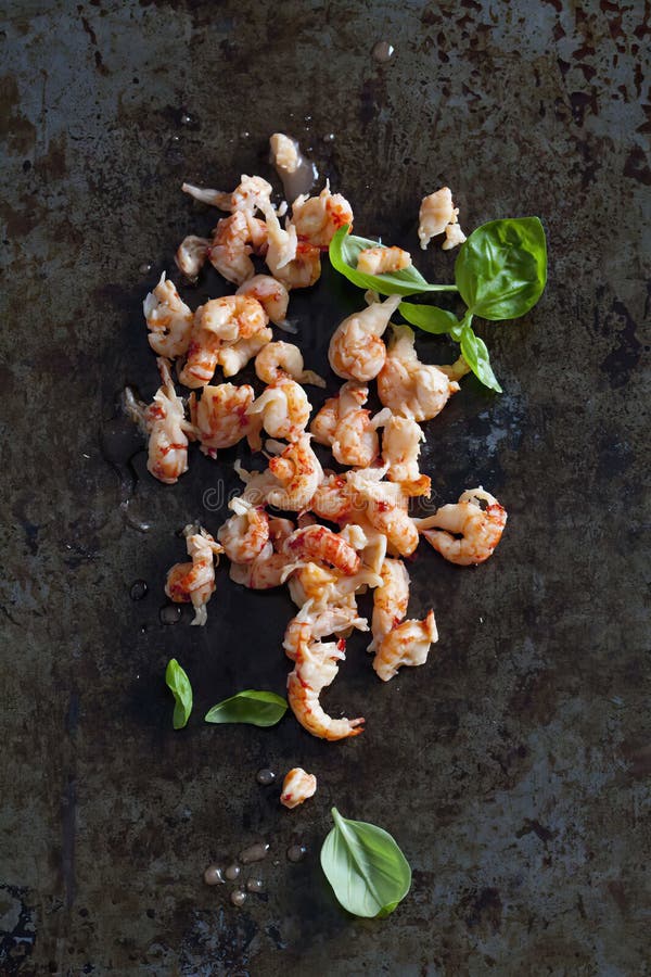 Roasted Delicious Shrimp on the Table. Stock Photo - Image of dinner ...