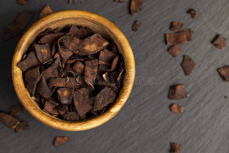 Roasted and Dried in Chocolate and Cocoa Coconut Pulp Stock Photo ...