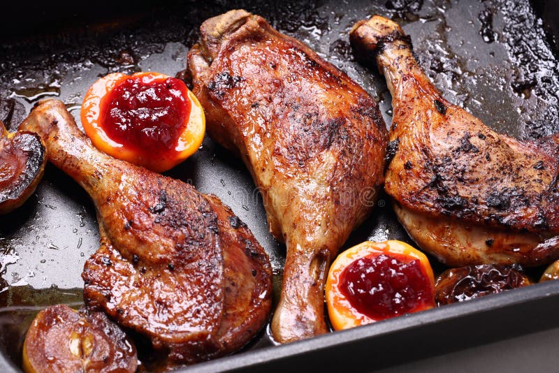 Roasted duck legs stock image. Image of tasty, browned - 37450389