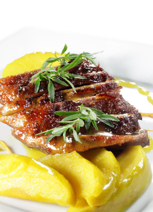 Roasted Duck Meat stock photo. Image of chopped, dinner - 7319936