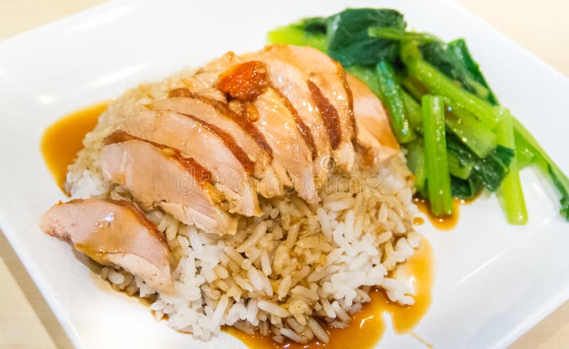 Roasted duck with rice stock image. Image of chinese - 74754569
