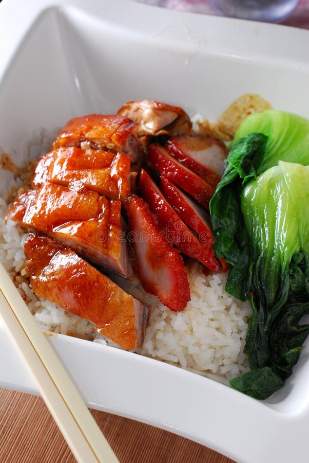 Roast duck rice stock photo. Image of rice, dish, duck - 26180768