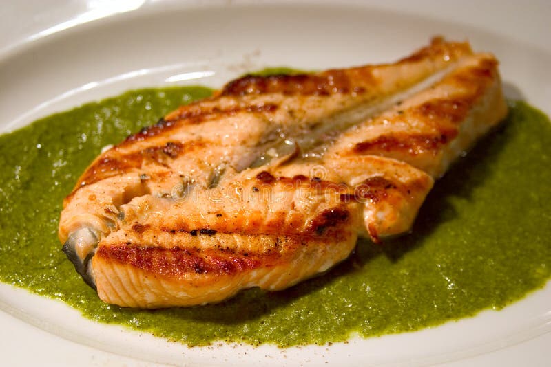 Roasted fish stock image. Image of diet, party, grilling - 1609907