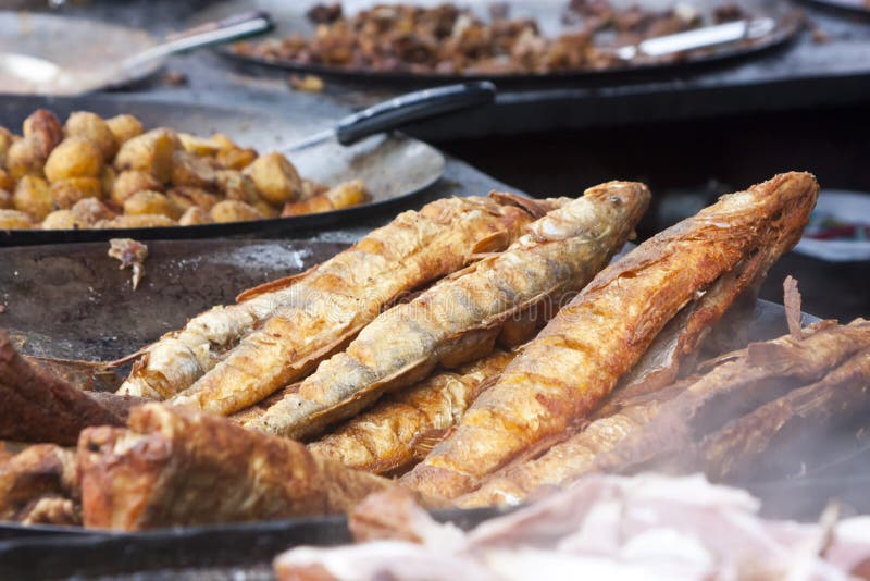 Roasted fish stock image. Image of oriental, hungary - 39504987