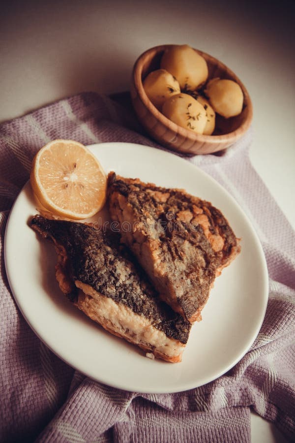 Roasted flatfish stock photo. Image of cholesterol, plaice - 64234198