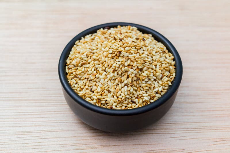 Roasted golden sesame stock image. Image of seeds, roasted - 242793365