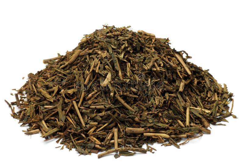 Roasted green tea stock photo. Image of quality, basket - 25050276