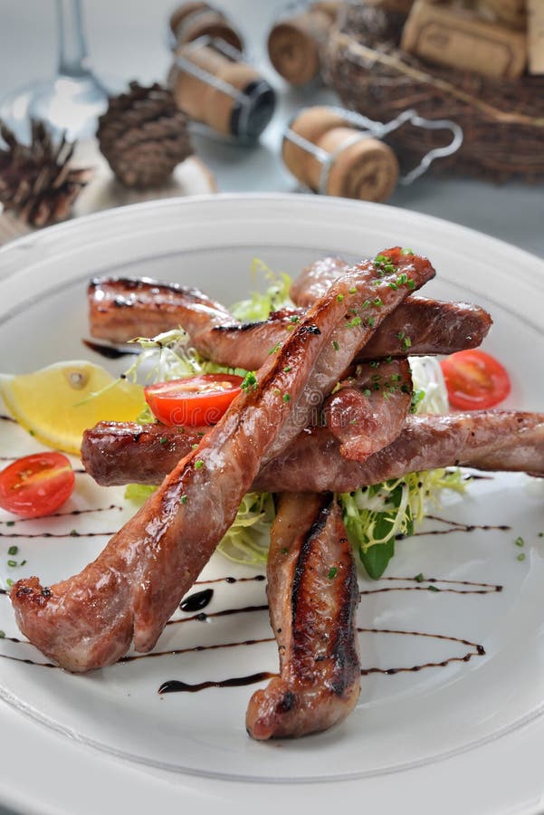 Grilled Iberico Pork stock image. Image of spanish, dish - 58779623