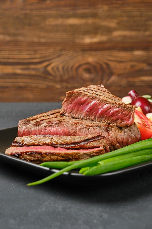 Roasted Juicy Tri-tip Loin Beef Steak. Stock Photo - Image of sirloin ...