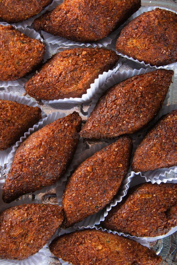 Roasted Kibe E Coxinha. Traditional Brazilian Snack Stock Image - Image ...