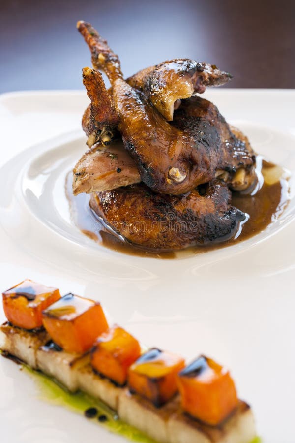 Roasted Lacquered Duck Dish. Stock Image - Image of meat, delicacy ...