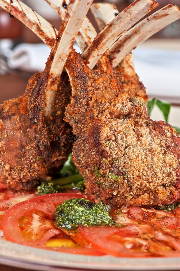 Roasted lamb rib stock photo. Image of lamb, mutton, dish - 40895414