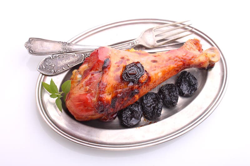 Roasted leg of turkey stock image. Image of ingredient - 60484761