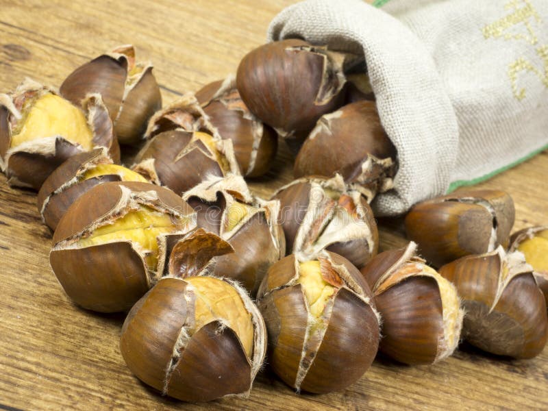 Roasted maroons stock photo. Image of jute, season, roasted - 61027640