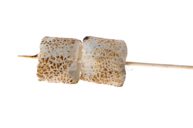 Roasted Marshmallows on a Stick Stock Photo - Image of isolated ...