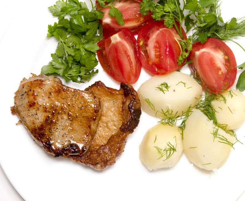 Roasted meat stock photo. Image of piece, prepared, mignon - 10771756