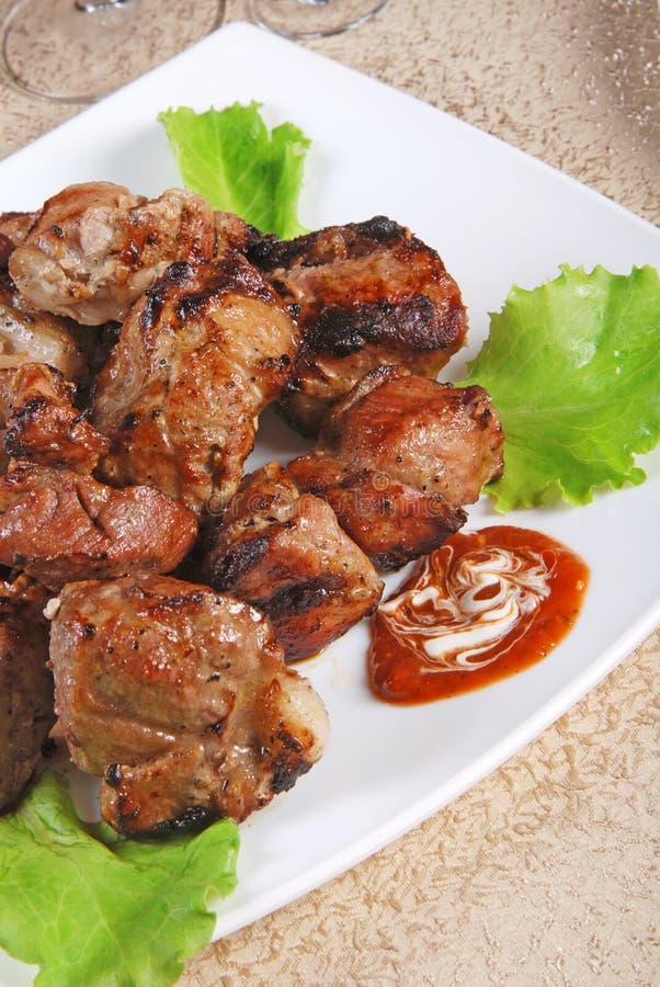 Roasted meat stock image. Image of dinner, barbecue, heat - 19885133