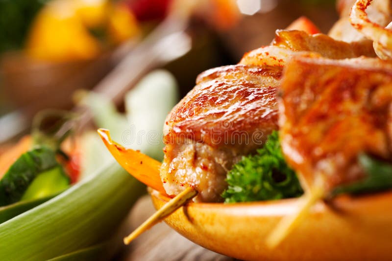 Roasted meat stock image. Image of tray, steak, food - 23923245