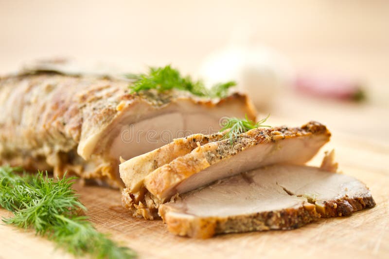Roasted meat stock image. Image of dish, dinner, fresh - 27777981