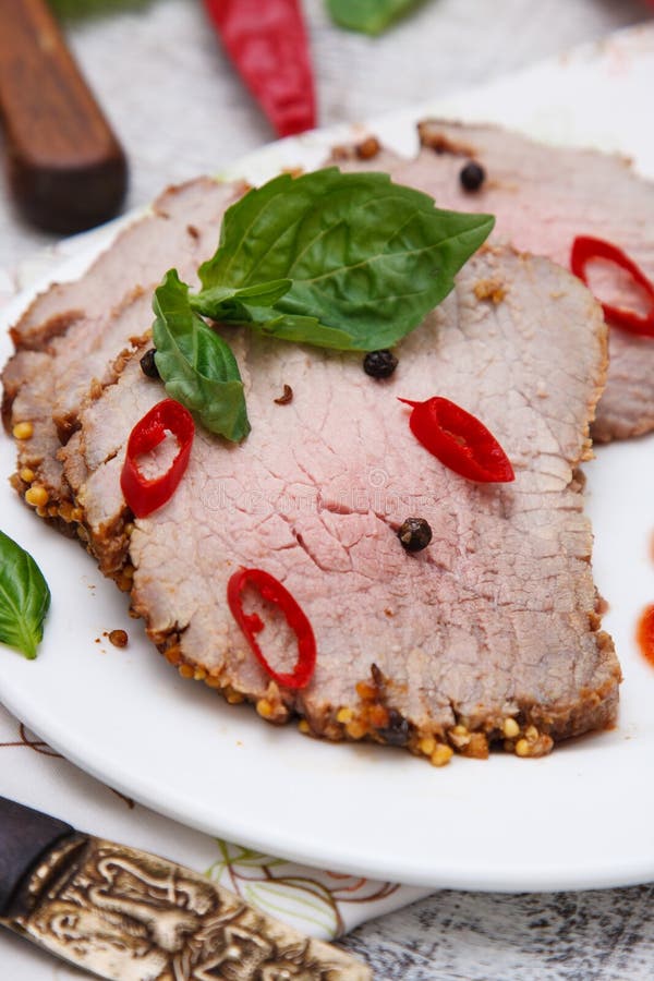Roasted meat stock image. Image of kitchen, cook, background - 28278201