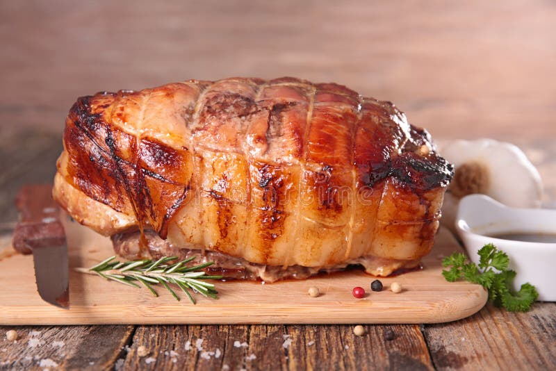 Roasted meat stock photo. Image of pork, food, cooked - 60527172