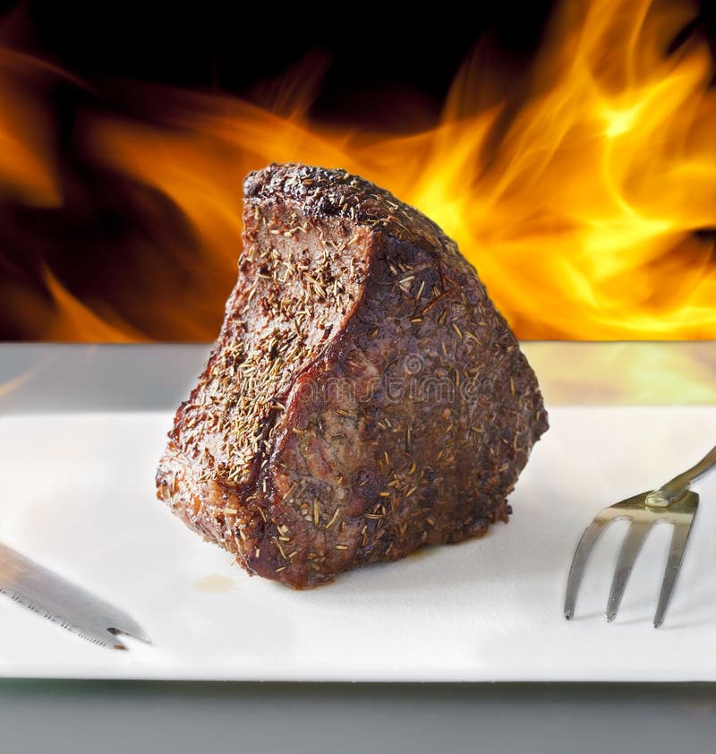 Roasted meat stock photo. Image of food, accessory, lamb - 32559444