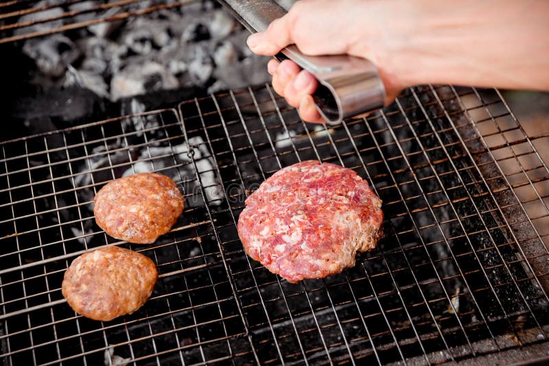 Roasted Meat on the Grill. Barbecue. Restaurant. Stock Photo - Image of ...