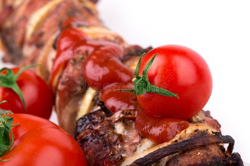 Roasted meat stock photo. Image of chargrilled, background - 30548236