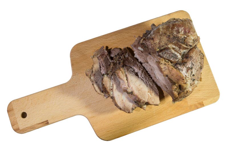 Roasted Meat Sliced on the Board. Stock Image - Image of board, fillet ...